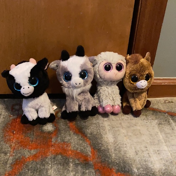 Ty | Toys | 4 Pack Beanie Boo Farm Animals | Poshmark